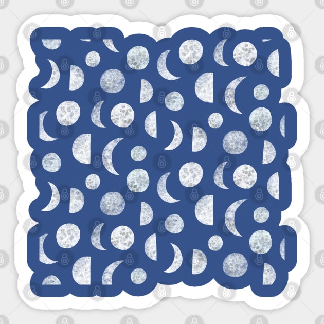 Paper Cut Moons - Moon - Sticker | TeePublic